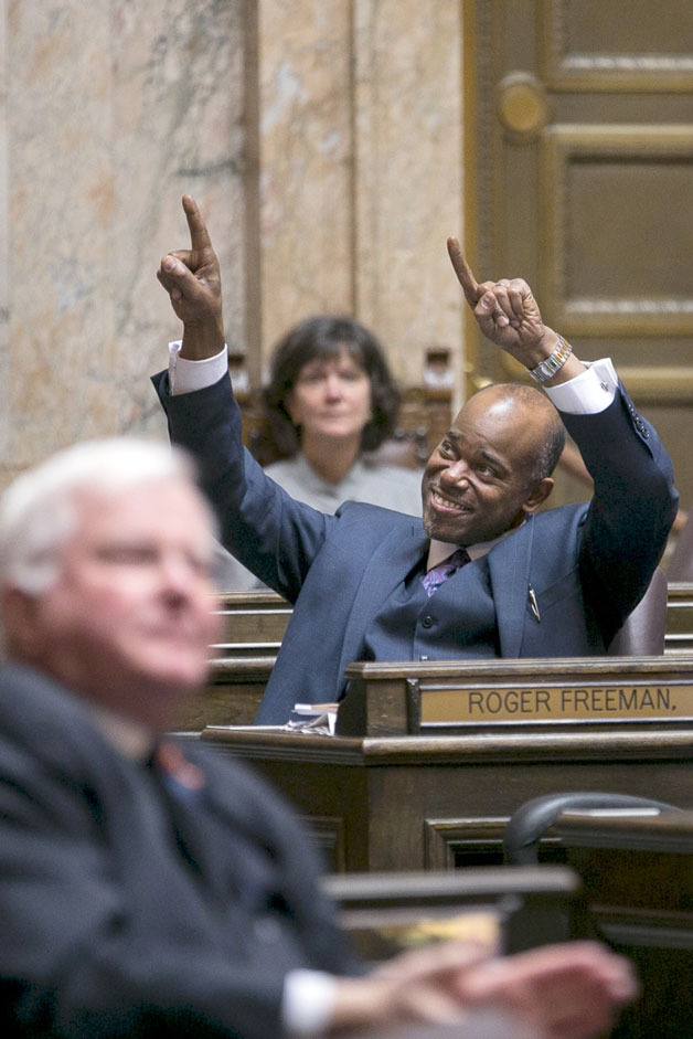 Deceased Federal Way state House Rep. Roger Freeman is winning re ...