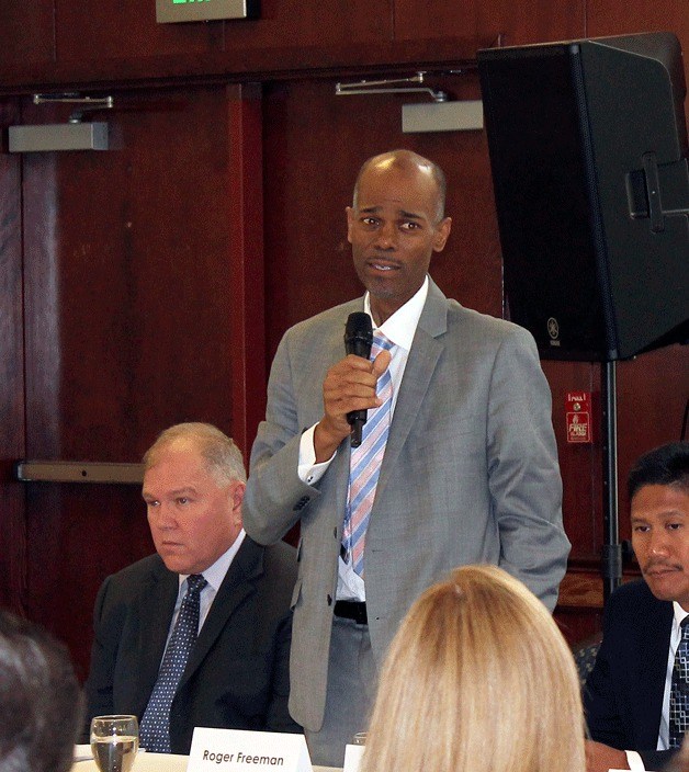 Rep. Roger Freeman at hospital in Federal Way | Federal Way Mirror