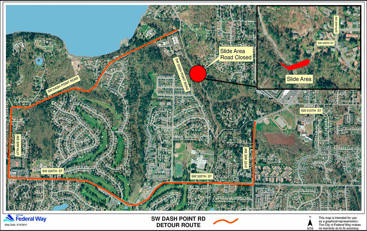 SW Dash Point section damaged by mudslide to remain closed until next ...