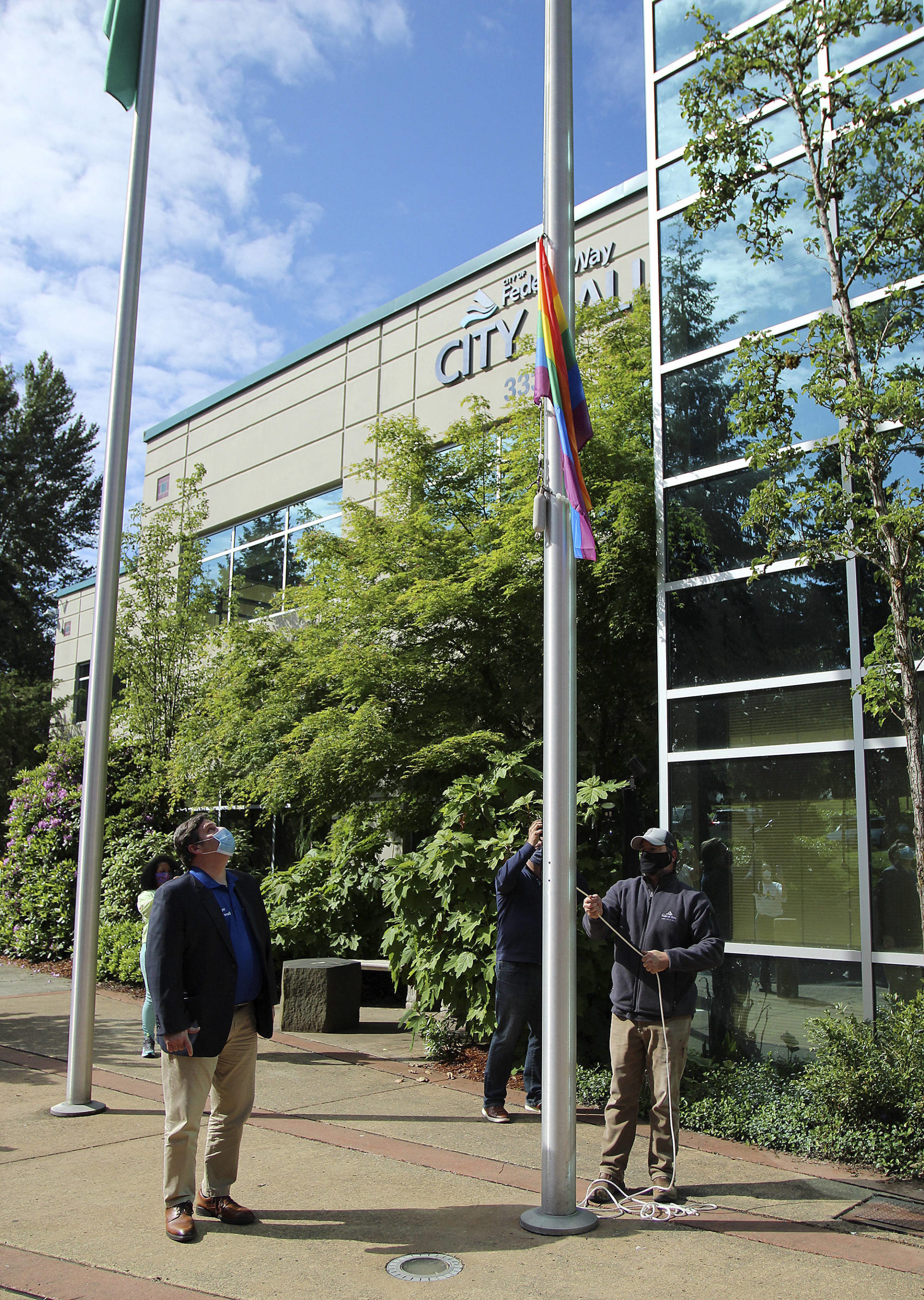 Federal Way raises pride flag for first time in city history | Federal ...