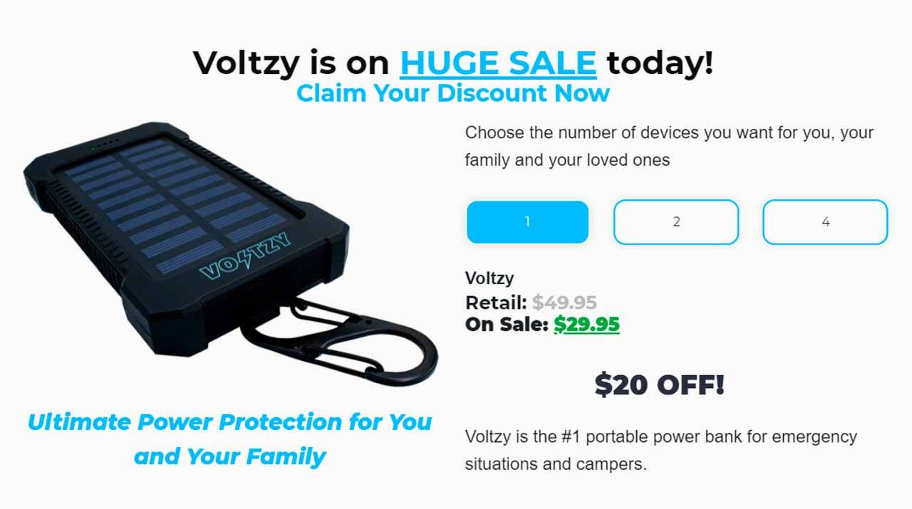Voltzy Solar Power Bank Reviews (What They Won’t Tell You!) | Federal ...