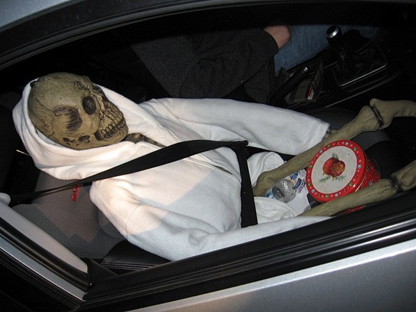 Aggressive driver caught with skeleton in passenger seat | Federal Way ...