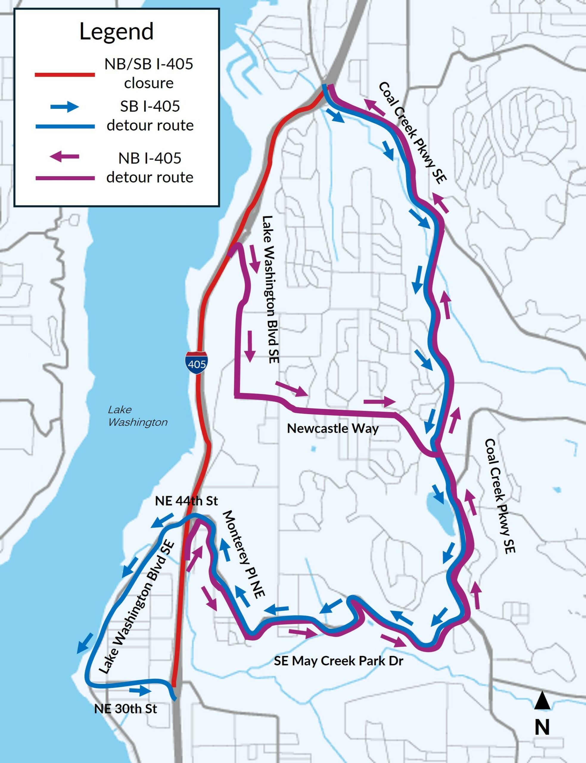 Major weekend traffic: I-405 in Renton closed late Friday to early ...