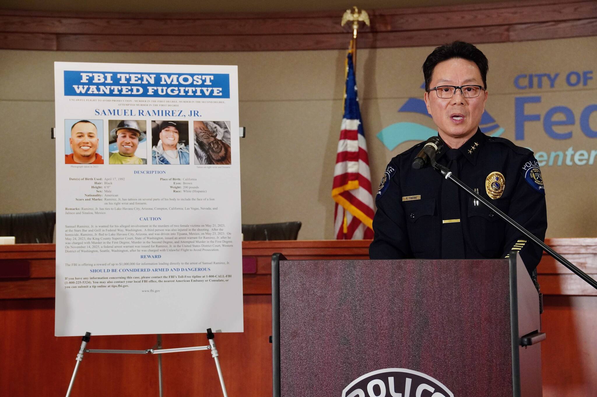 Federal Way murder suspect added to FBI’s Ten Most Wanted Fugitives ...